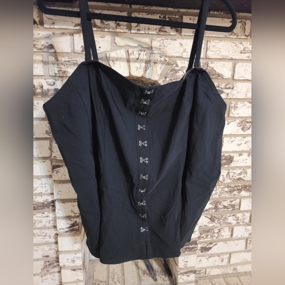 torrid | Tops | Torrid Corset Top 4 Black Goth | Poshmark